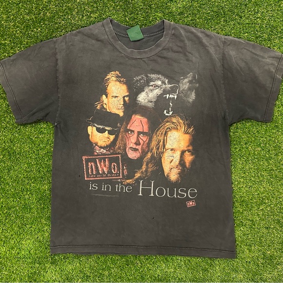 Shirts | Vintage 1998 Nwo Is In The House Wolfpac Tshirt | Poshmark